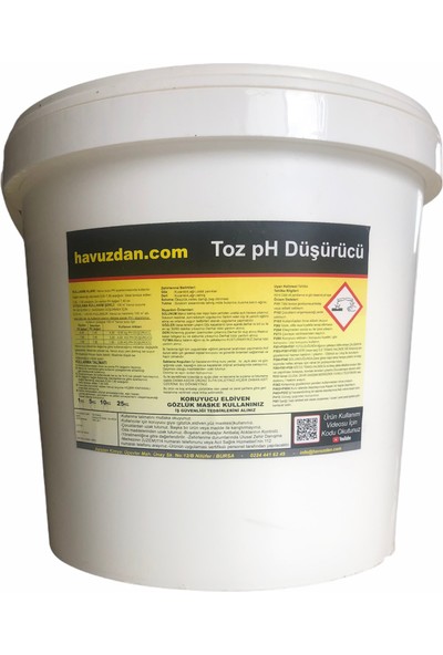 Havuzdan Toz Ph Düşürücü 10 kg