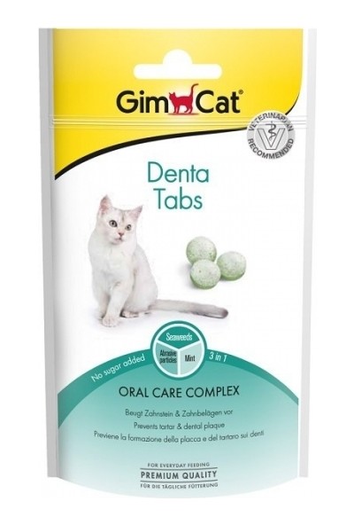Gimcat Denta Tabs Kedi Ödül Tableti 40 gram