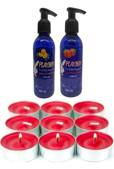 Playboy Aroma Terapi Spa Mum Li Yenilebilir Portakal & Çilek Vücut Masaj Yağı 120 ml Playboy Aroma Terapi Spa Mum Li Yenilebilir Portakal & Çilek Vücut Masaj Yağı 120 ml