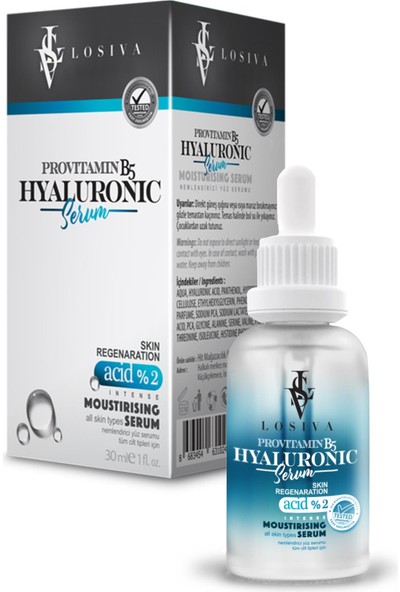 Losiva Yoğun Nemlendirici Sıkılaştırıcı (Niacinamid) & Hyalüronik Asit (Hyaluronic) Yüz Serumu 30ML