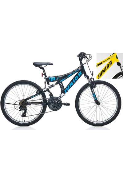 Bianchi Junior Çift Amortisör V Fren Shimano 21 Vites 24 Jant Dağ Bisikleti