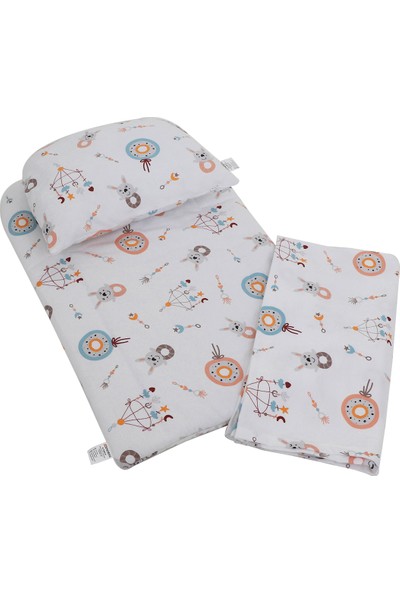 Zenobya Markalı Pazen Desenli Alt Açma Takımı - Beyaz