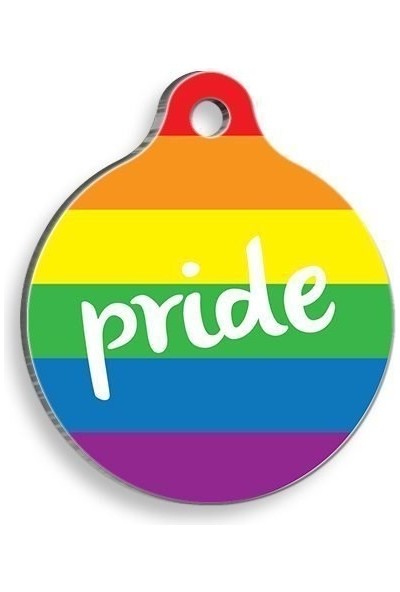 Pet Tag Art Gökkuşağı Pride 3 Yuvarlak Kedi ve Köpek Künyesi Medium: 3 Cm. Pet Tag Art Gökkuşağı Pride 3 Yuvarlak Kedi ve Köpek Künyesi Medium: 3 Cm.
