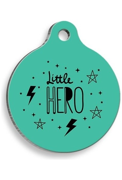 Pet Tag Art Little Hero Yuvarlak Kedi ve Köpek Künyesi Small 2,5 cm Pet Tag Art Little Hero Yuvarlak Kedi ve Köpek Künyesi Small 2,5 cm