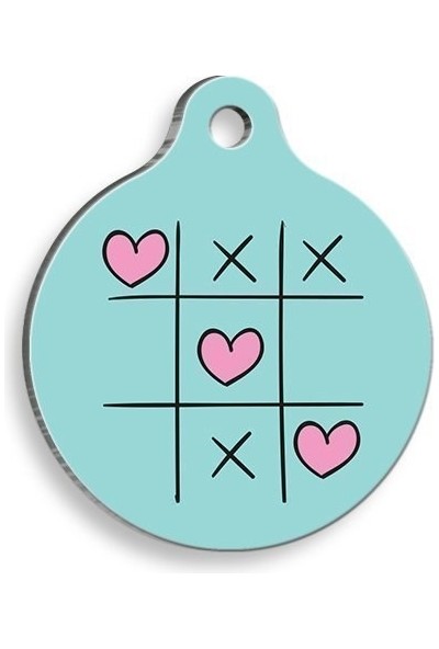 Pet Tag Art Xoxo Yuvarlak Kedi ve Köpek Künyesi Medium: 3 Cm. Pet Tag Art Xoxo Yuvarlak Kedi ve Köpek Künyesi Medium: 3 Cm.