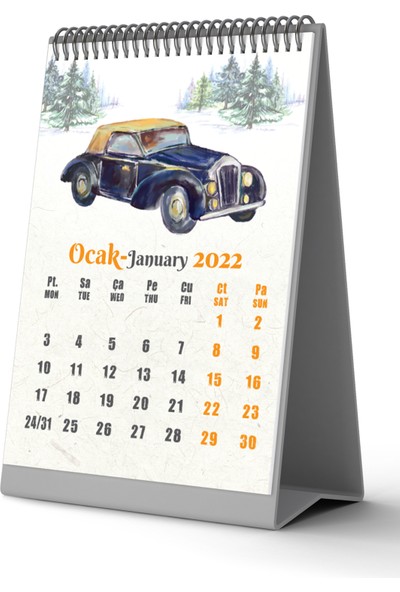 Arabalar Temalı Takvim