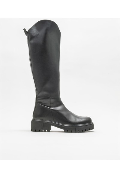 Deri Kadın Günlük Çizme