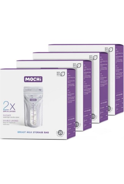 Mochi – Anne Sütü Saklama Poşeti (200ML-100 Adet) Mochi – Anne Sütü Saklama Poşeti (200ML-100 Adet)