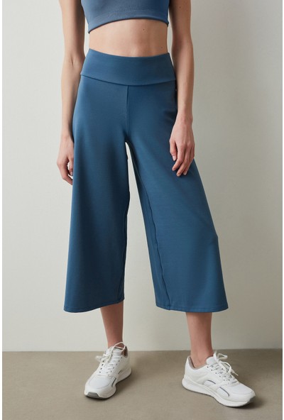 Penti Çin Mavisi Crop Flare Pantolon Penti Çin Mavisi Crop Flare Pantolon