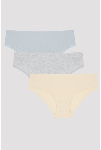 Penti Açık Renkli Cover Colors Soft 3lü Slip Külot Penti Açık Renkli Cover Colors Soft 3lü Slip Külot