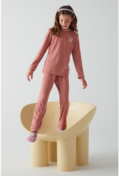 Penti Gül Kurusu Kız Çocuk Yourself 2li Pijama Takımı