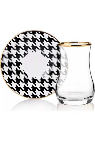 Zade Home Kazayağı Desenli Çay Seti