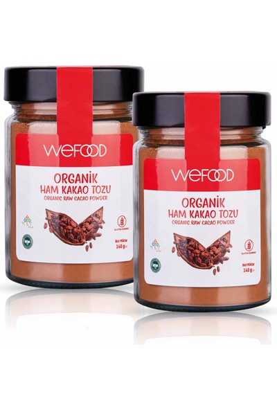 Wefood Organik Ham Kakao Tozu 2' li 140 gr