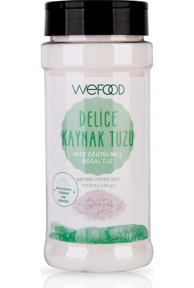 Wefood Delice Kaynak Tuzu – Doğal & İnce 500 gr Wefood Delice Kaynak Tuzu – Doğal & İnce 500 gr