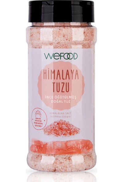 Wefood Himalaya Tuzu – Doğal & İnce 500 gr Wefood Himalaya Tuzu – Doğal & İnce 500 gr