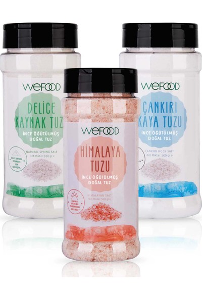 Wefood Doğal Tuzlar Serisi 3'lü