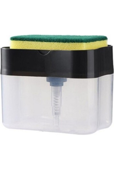 Morevia Plast Deterjan Hazneli Süngerlik Siyah 650 ml + Sünger Morevia Plast Deterjan Hazneli Süngerlik Siyah 650 ml + Sünger