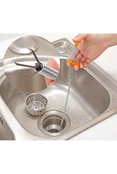 Arizzonna Esnek Lavabo Tıkanıklık Açıcı Tel