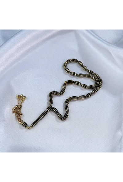 Ata Mücevherat Siyah Mineli Modern Tesbih