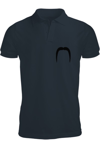 Tisho Hilal Bıyık Erkek Kısa Kol Polo Yaka Tshirt Erkek Kısa Kol Polo Yaka