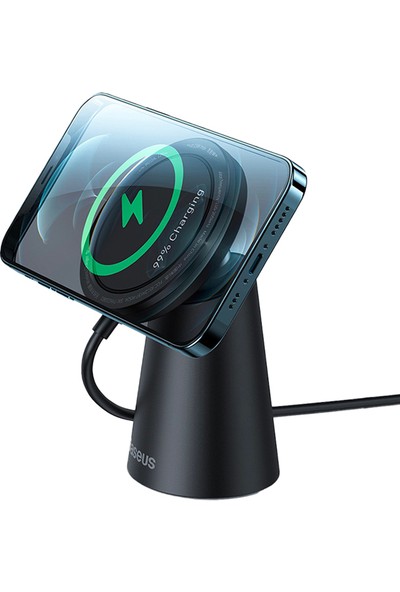 Baseus Simple iPhone 12 - 13 Serisi Manyetik Kablosuz Şarj Standı CCJJ000001 Baseus Simple iPhone 12 - 13 Serisi Manyetik Kablosuz Şarj Standı CCJJ000001