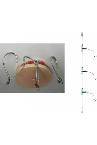 Fish Master Çelik Telli 3 Köstekli Levrek Lüfer Kofana