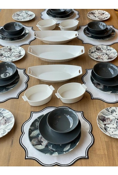 Rossev Yemek Takımı Gelincik 37 Parça 6 Kişilik Rossev Yemek Takımı Gelincik 37 Parça 6 Kişilik