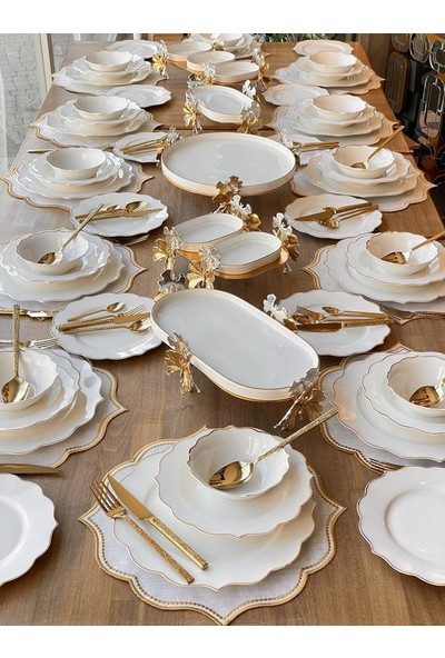 Rossev Yemek Takımı Henna Perla 157 Parça 12 Kişilik