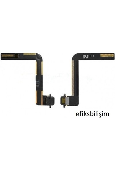 Efiks Ipad 5 Air A1474 A1475 USB Şarj Soket Flex Siyah