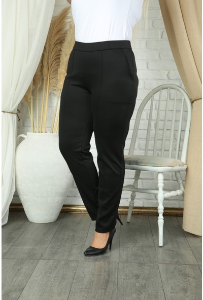 Büyük Bedenim Ütü Dikişli Cepli Dar Paça