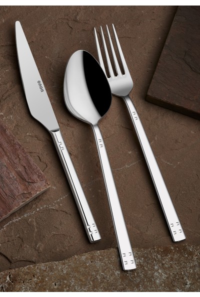 Onon Pırlanta 60 Parça 12 Kişilik Çatal Kaşık Takımı