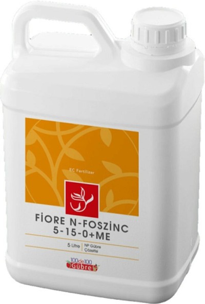 100de100Gübre Sıvı Azot Fosfor Çinko Gübre Çözeltisi (Fiore N-Foszinc 5-15-0)) 5 Lt 100de100Gübre Sıvı Azot Fosfor Çinko Gübre Çözeltisi (Fiore N-Foszinc 5-15-0)) 5 Lt
