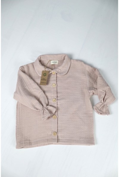 Cuckoo Organik Muslin Düğmeli Çocuk Sweat Gül Kurusu Cuckoo Organik Muslin Düğmeli Çocuk Sweat Gül Kurusu