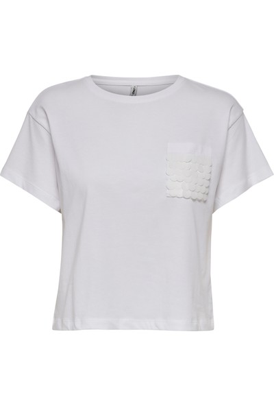 Only Vera Life Kadın Beyaz Tişört (15202046-W)