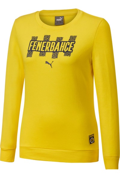 Puma Fenerbahçe Sk Futbolcore Kadın Sarı Sweatshirt (767026-01)