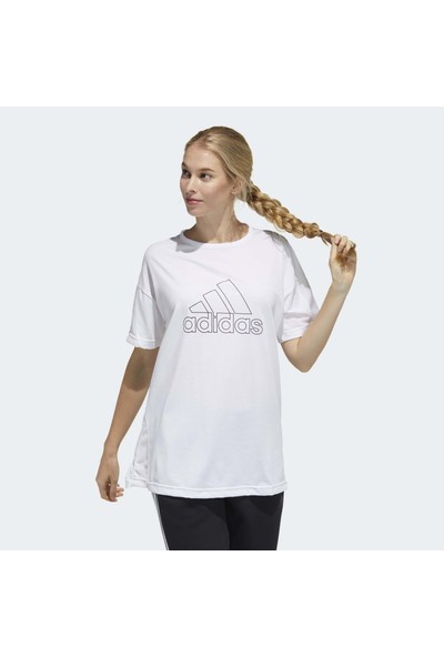 Adidas Sport Kadın Beyaz Tişört (GM0682)