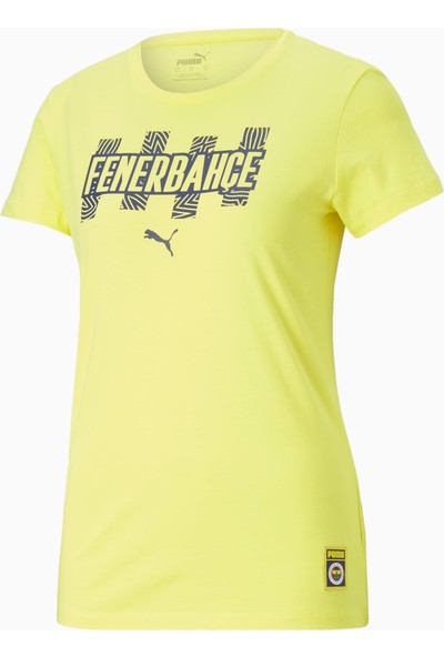 Puma Fnerbahçe Sk Futbolcore Kadın Sarı Tişört (767025-01)