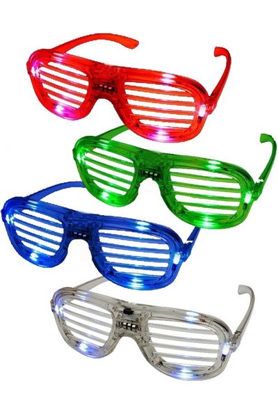 Pandoli Işıklı Panjur Gözlük Mor Renk