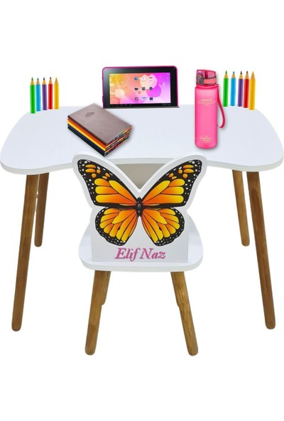 Liva Ahşap Çocuk Aktivite Masa ve Sandalye Takımı - 4-12 Yaş