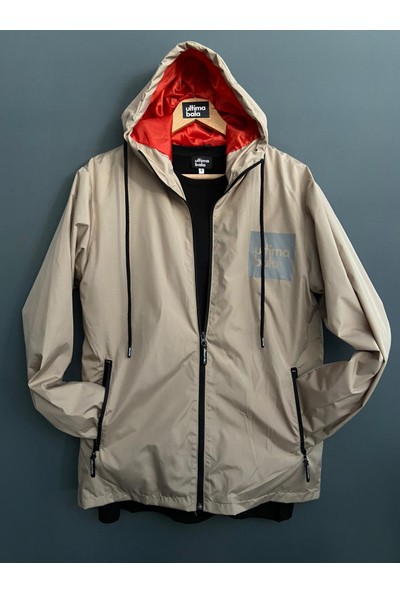 Ultima Bala Reflektör Baskılı Suya Dayanıklı Kapşonlu Cepli Yağmurluk