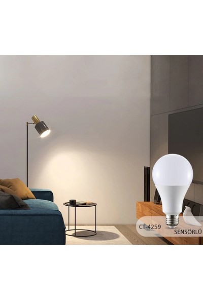 Cata LED Ampul 12W Sensörlü CT-4259 Cata LED Ampul 12W Sensörlü CT-4259