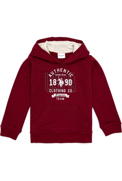 U.S. Polo Assn. Erkek Çocuk Bordo Sweat Shirt U.S. Polo Assn. Erkek Çocuk Bordo Sweat Shirt