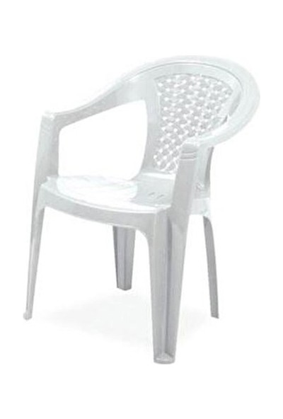 Seta Plastik Bahçe Balkon Koltuk Sandalye Beyaz Seta Plastik Bahçe Balkon Koltuk Sandalye Beyaz