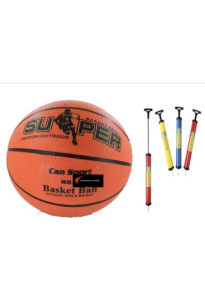 Toprock Süper Sport Basketbol Topu Şişirme Pompası Hediyeli
