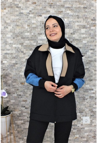 Maysa Butik Scuba Eşofman Takımı - Krem