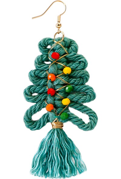 Delicate Girl Yılbaşı Ağacı Etnik Küpe - Yeşil (Yurt Dışından) Delicate Girl Yılbaşı Ağacı Etnik Küpe - Yeşil (Yurt Dışından)