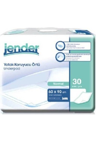 Jender Süper Emici Çiş Pedi 60 x 90 cm 30 Adet Jender Süper Emici Çiş Pedi 60 x 90 cm 30 Adet