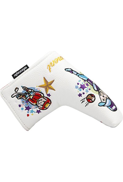Golf Putter Kapak Mallet Headcovers Guard Blade Kulübü Koruyucu Tarzı 2 Beyaz Golf Putter Kapak Mallet Headcovers Guard Blade Kulübü Koruyucu Tarzı 2 Beyaz