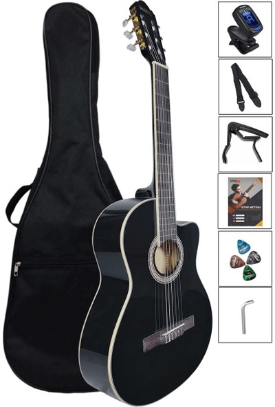 Midex MGX100 Üst Seviye Klasik Gitar 4/4 Sap Ayarlı Gül Klavye (Tuner Çanta Askı Capo Metod Pena) Midex MGX100 Üst Seviye Klasik Gitar 4/4 Sap Ayarlı Gül Klavye (Tuner Çanta Askı Capo Metod Pena)