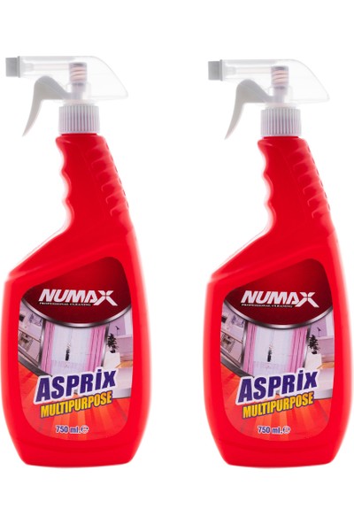 Aspirix Çok Amaçlı Temizlik Sıvısı Sprey 750 ml x 2 Aspirix Çok Amaçlı Temizlik Sıvısı Sprey 750 ml x 2